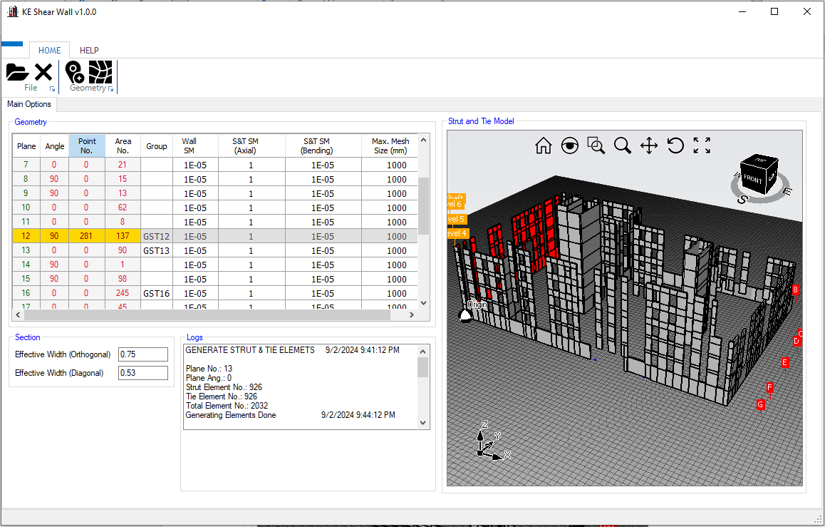 Etabs Shear Wall Design Example ETABS Modeling Columns Landing On